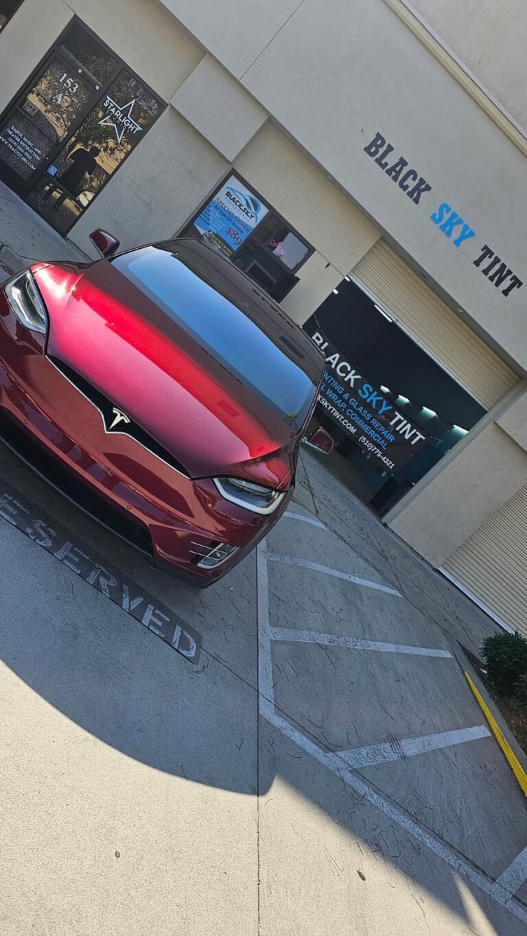 Tesla’s Especial – Black Sky Tint & Glass